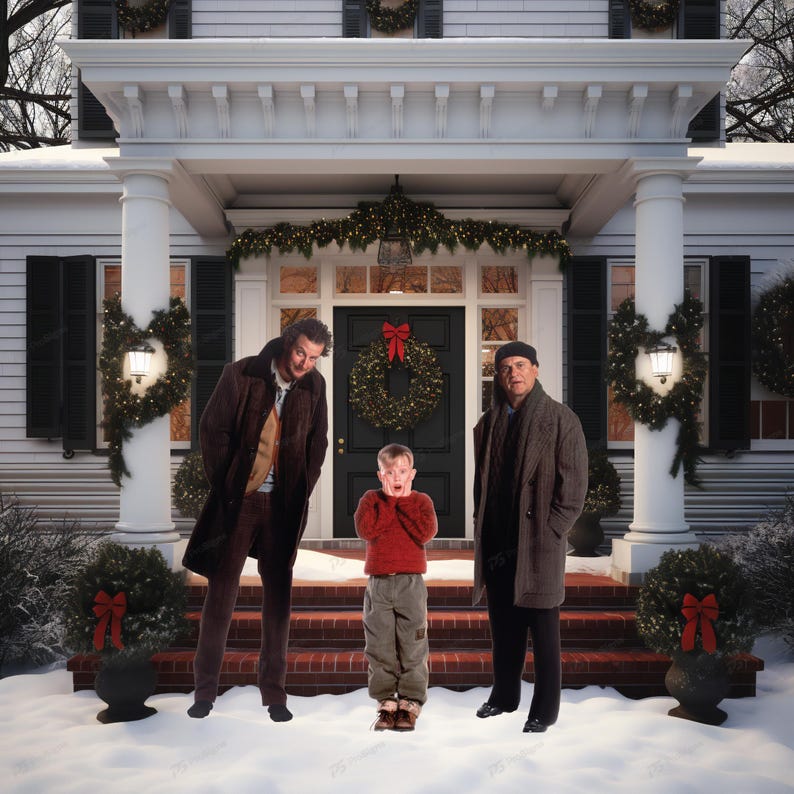 Home Alone Life Size Christmas Cutouts, Kevin, Marv, Harry - Etsy