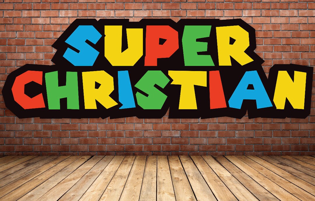 2 Feet Large Customized Super Mario Name Sign Custom Name Sign Super ...