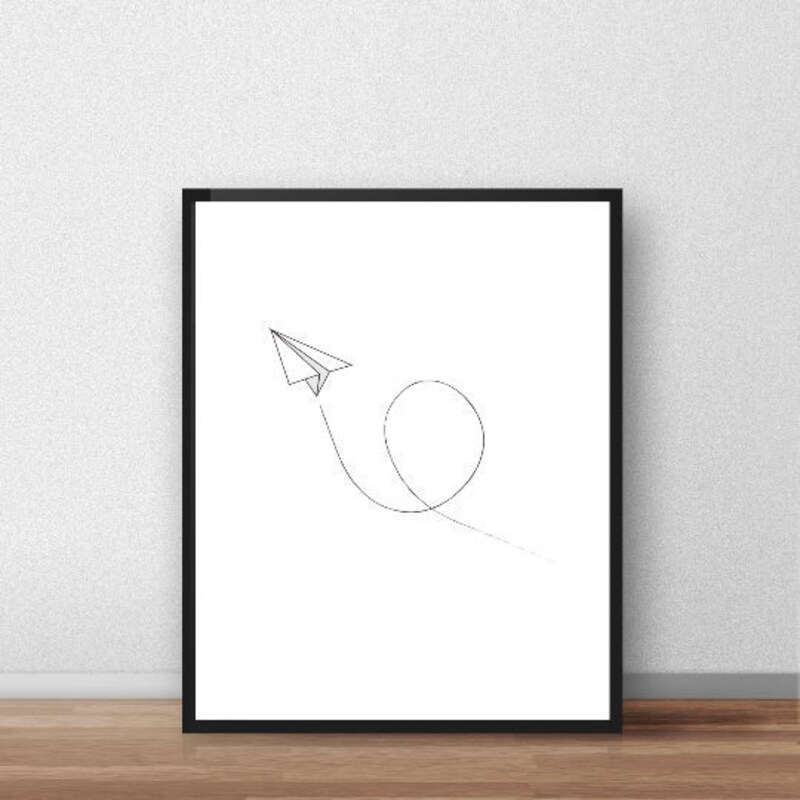Paper Plane Wall Art - Etsy
