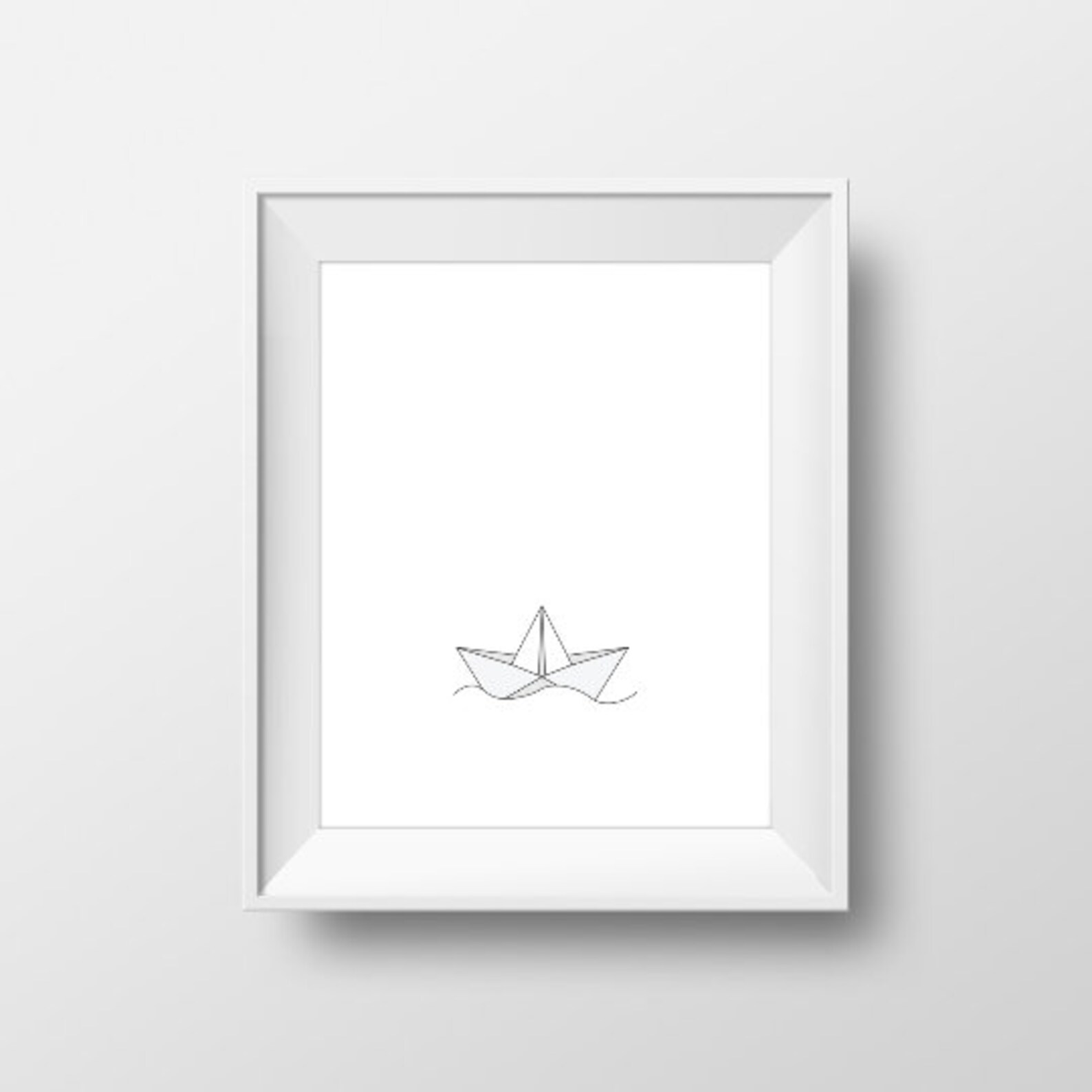 Paper Boat Print, Origami Paper Boat, Origami Love, Nursery Wall Art ...