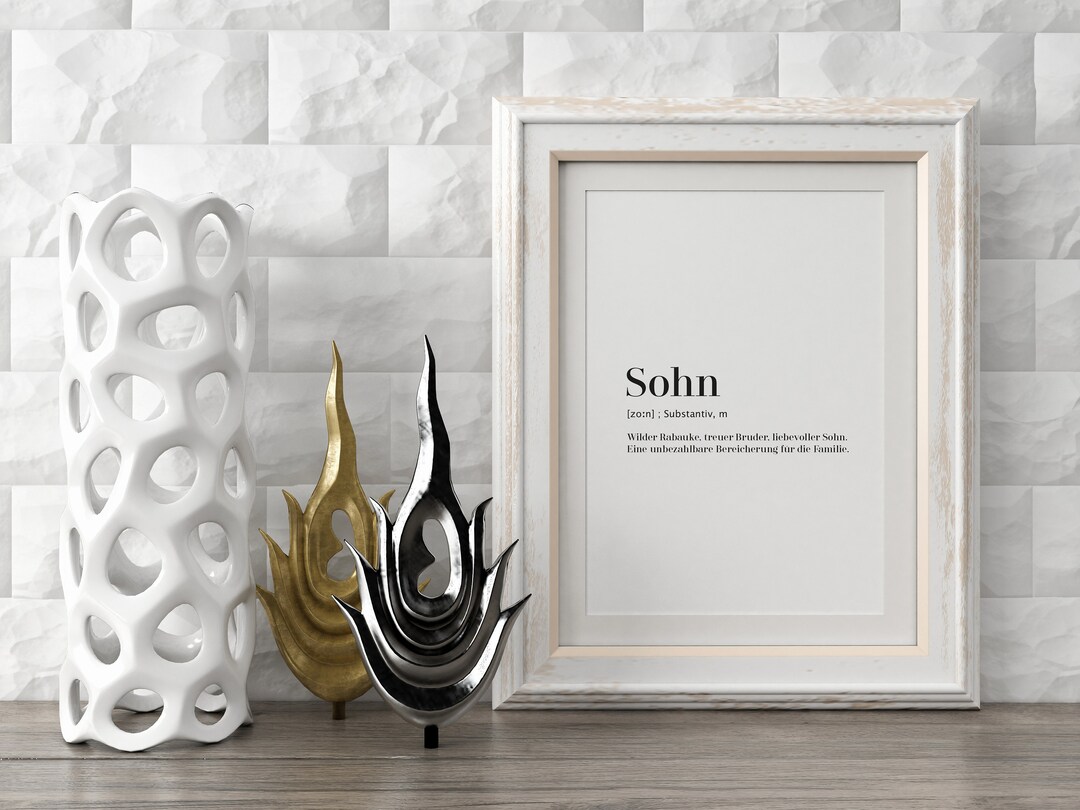 Poster Son Customizable Word Explanation Son Art Print - Etsy