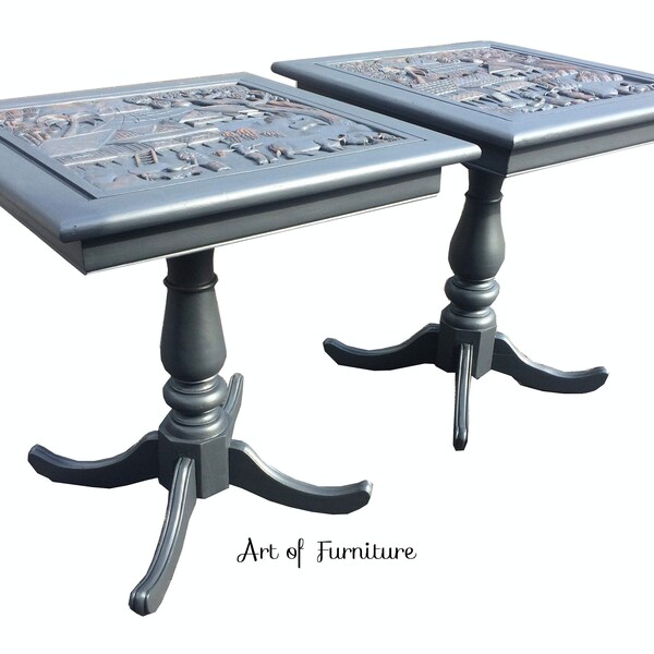 Upcycled End Tables - Etsy