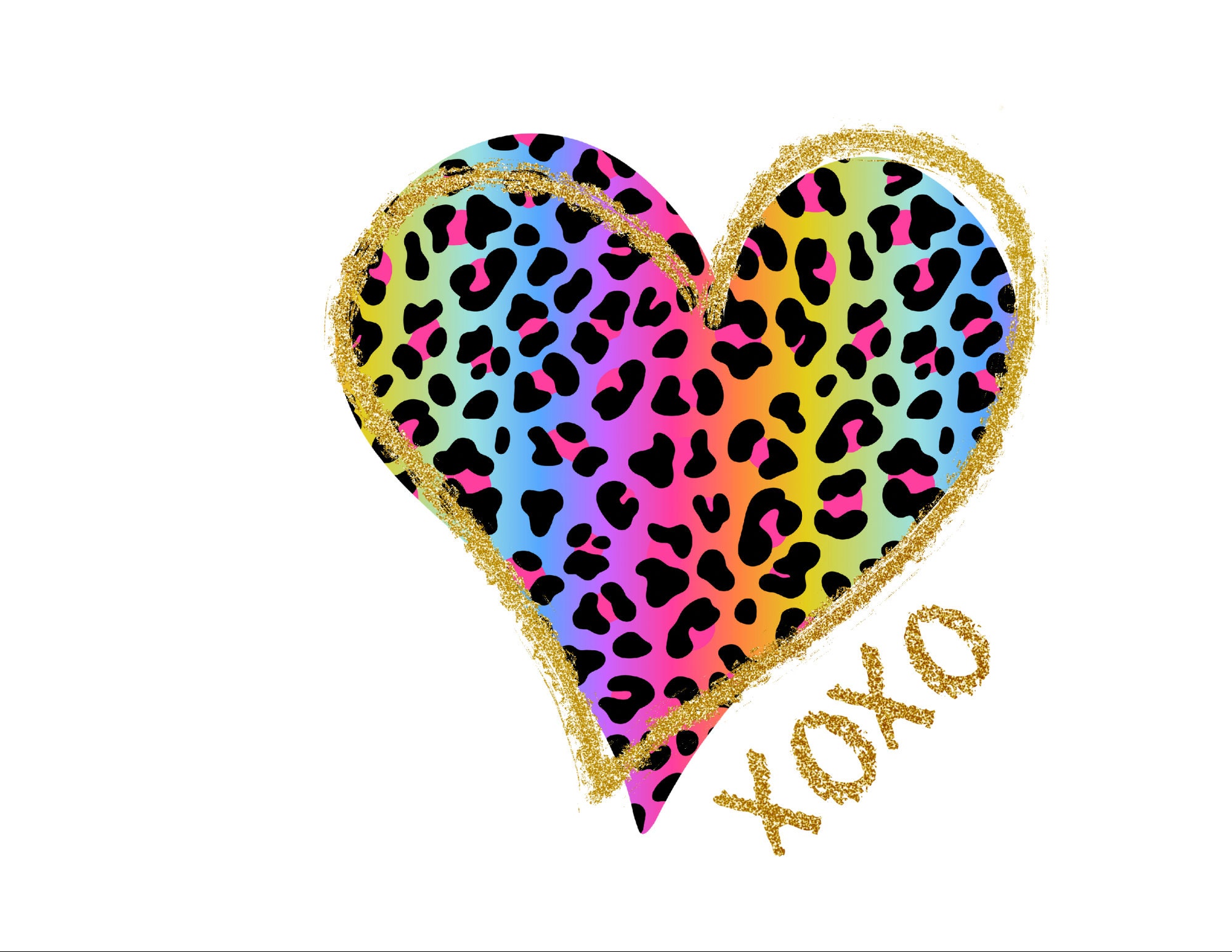 Leopard Heart Png - Etsy