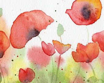 Crocus Greeting/birthday/easter Card Original Watercolour | Etsy