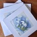 Snowdrop Greeting Birthday Card Pack of Four Handmade Original ...