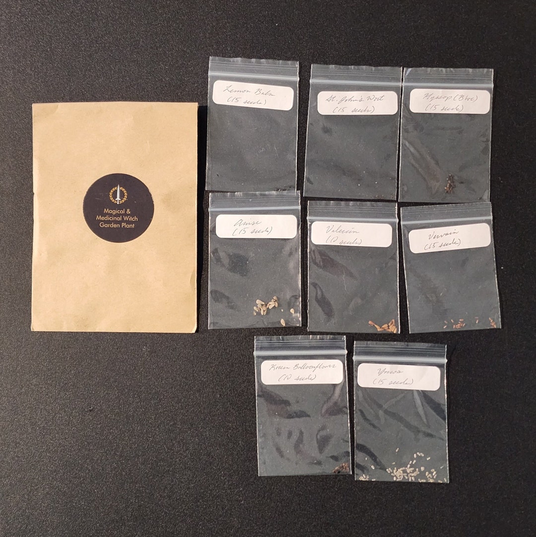Magical & Medicinal Garden Seed Collection: Lemon Balm, St. John's Wort ...