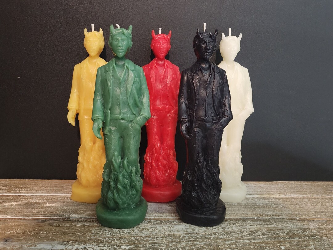 Deal With the Devil Candle Natural Beeswax - Etsy