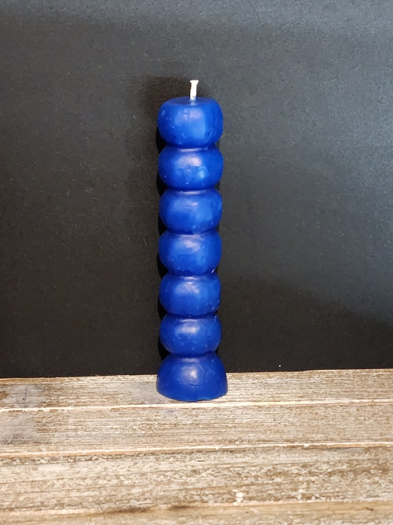 All Natural Beeswax 7 Knob Pillar Candles - Unscented - Etsy