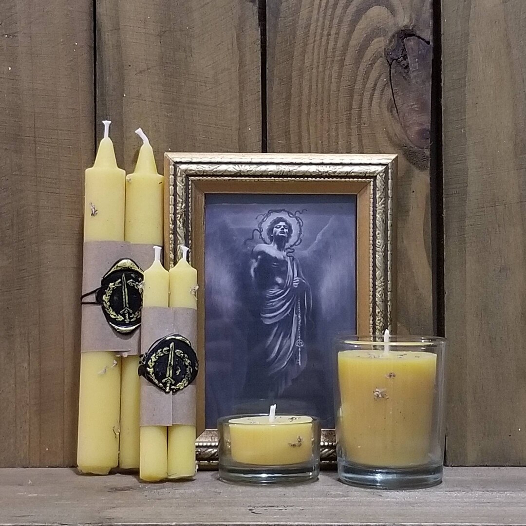Lucifer Light Bringer, Ritual Altar Beeswax Candle, Personal Power ...