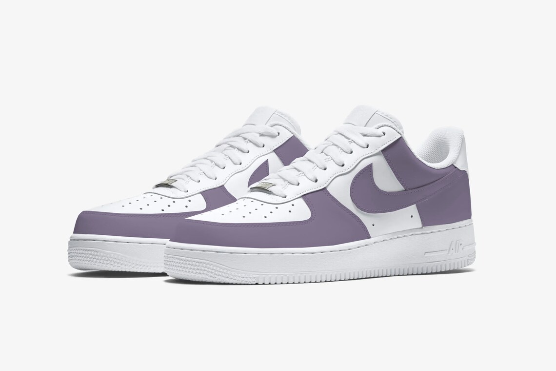 Purple Air Force 1s Customs • Nike AF1 Customs • Custom Gift ...