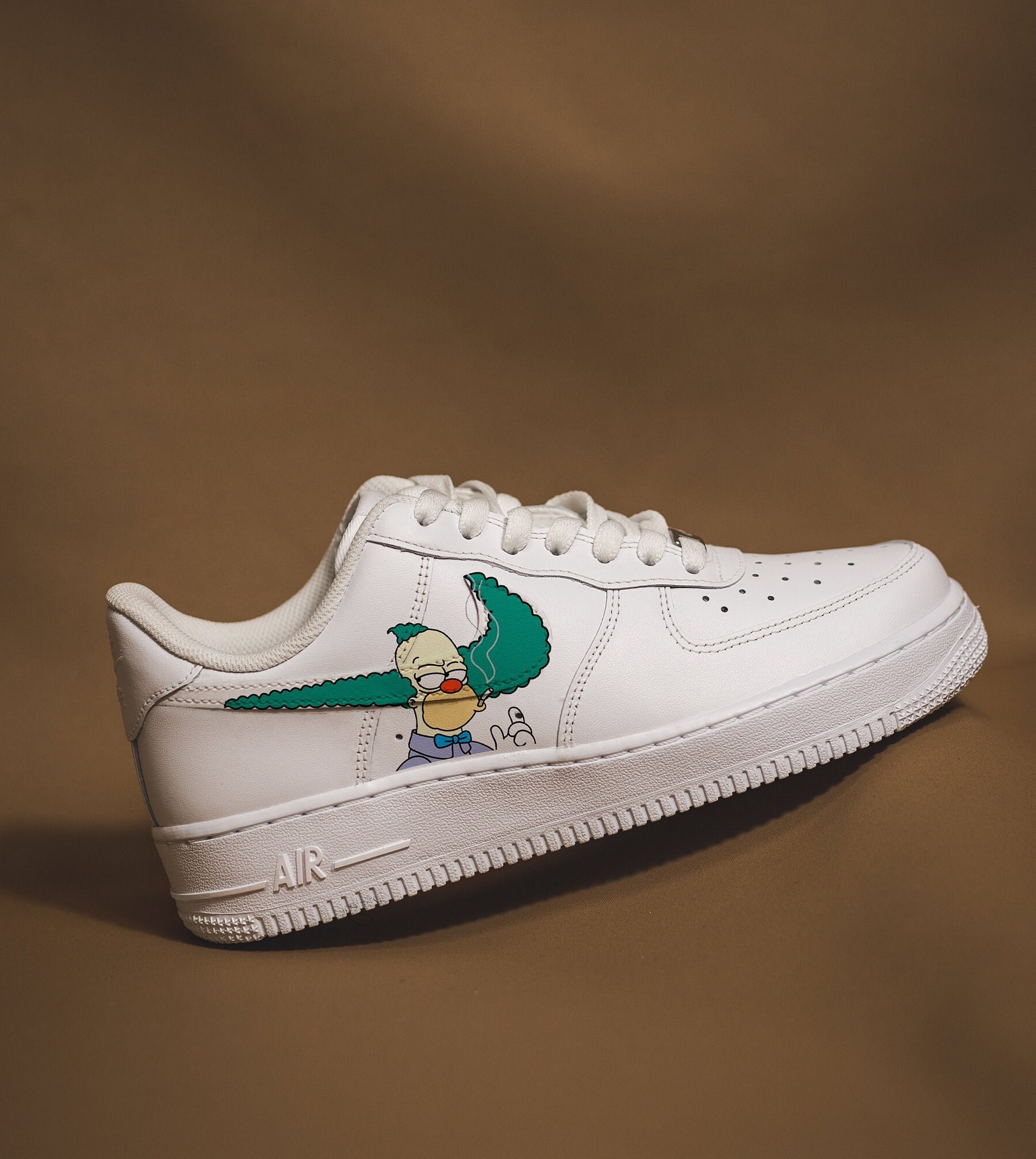 Krusty Clown Air Force 1s customs • Air Force One Custom • Nike Custom ...