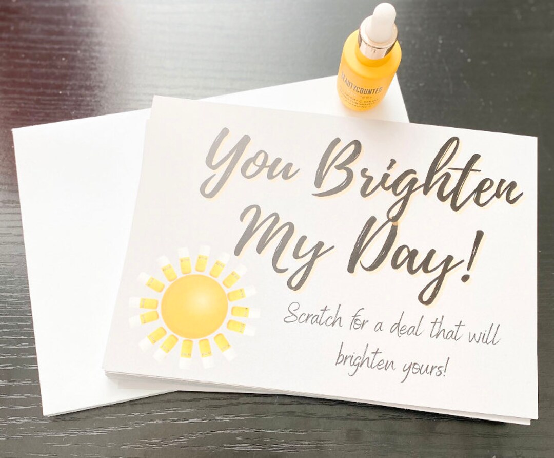 Beautycounter Cards Customer Appreciate Cards scratch Off 5x7 Cards ...