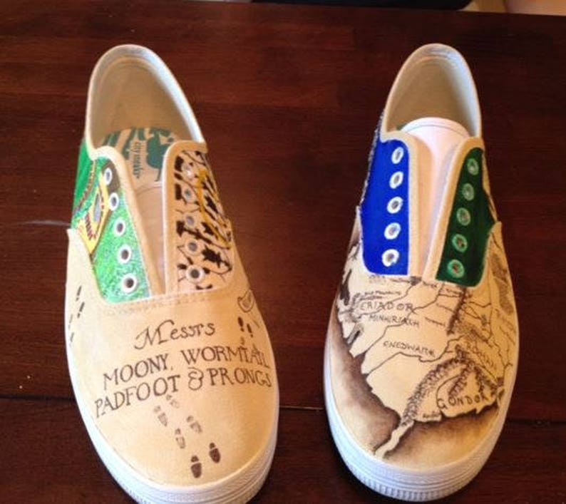 Custom Painted Sneakers - Etsy