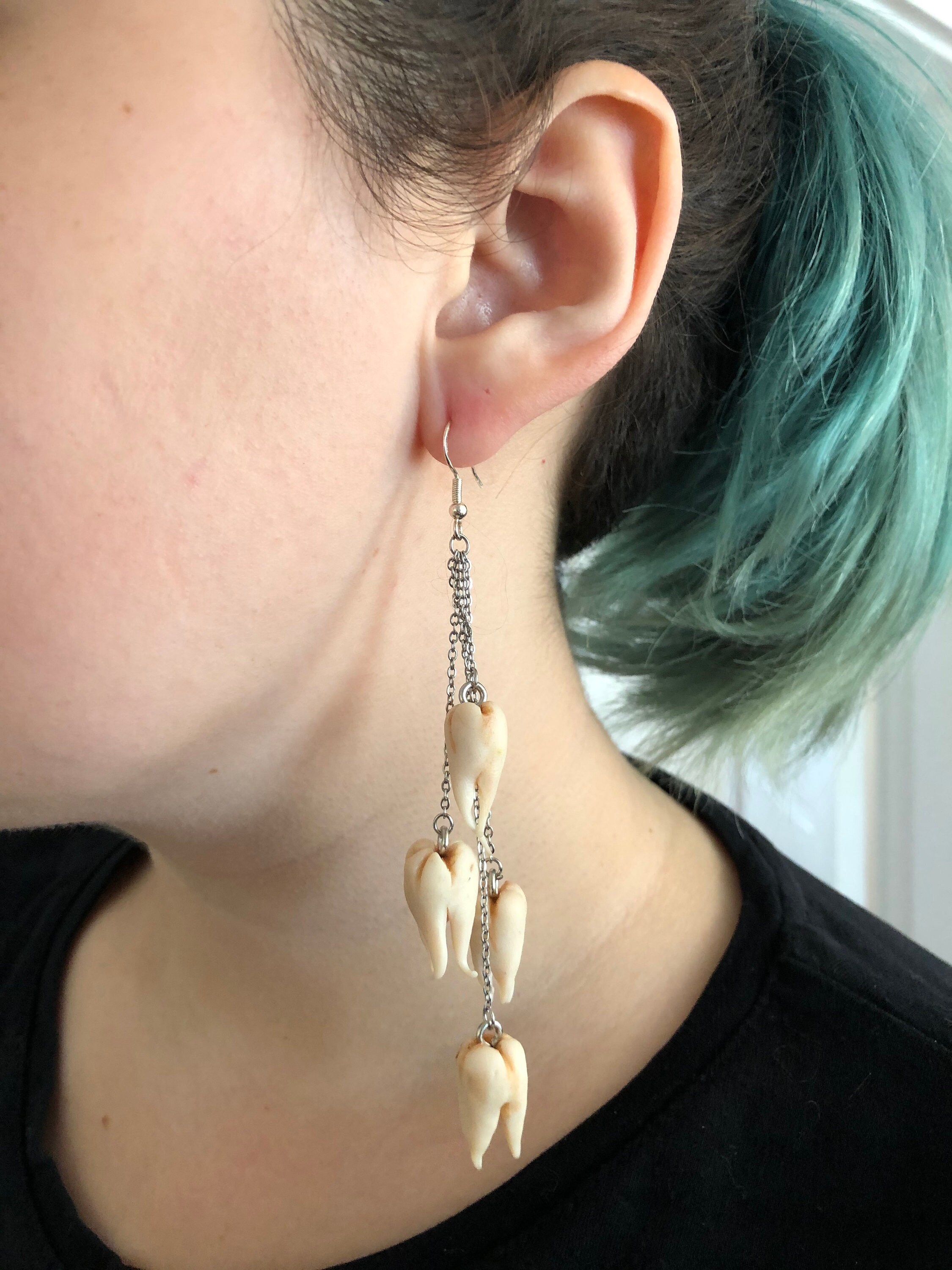 Teeth Earrings - Etsy