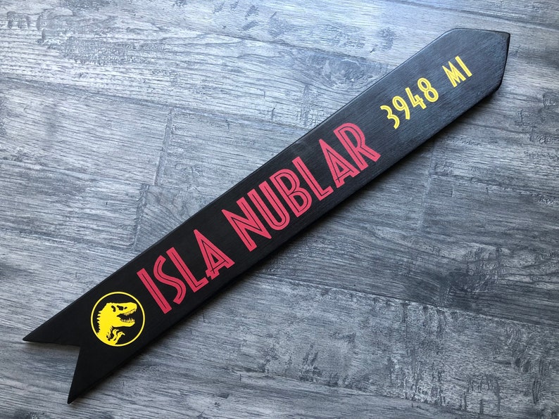 Isla Nublar Directional Sign - Etsy
