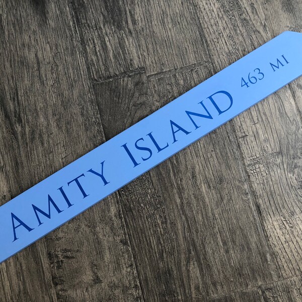 Amity Island Sign - Etsy