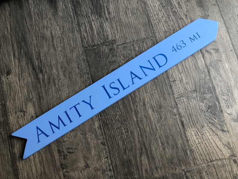 Amity Island jaws Directional Sign - Etsy