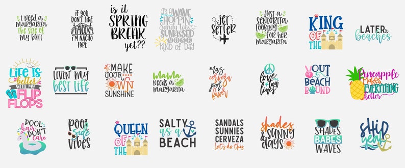 Spring Break Bundle Svg, Spring Break Svg, Spring Break Svg, Spring ...