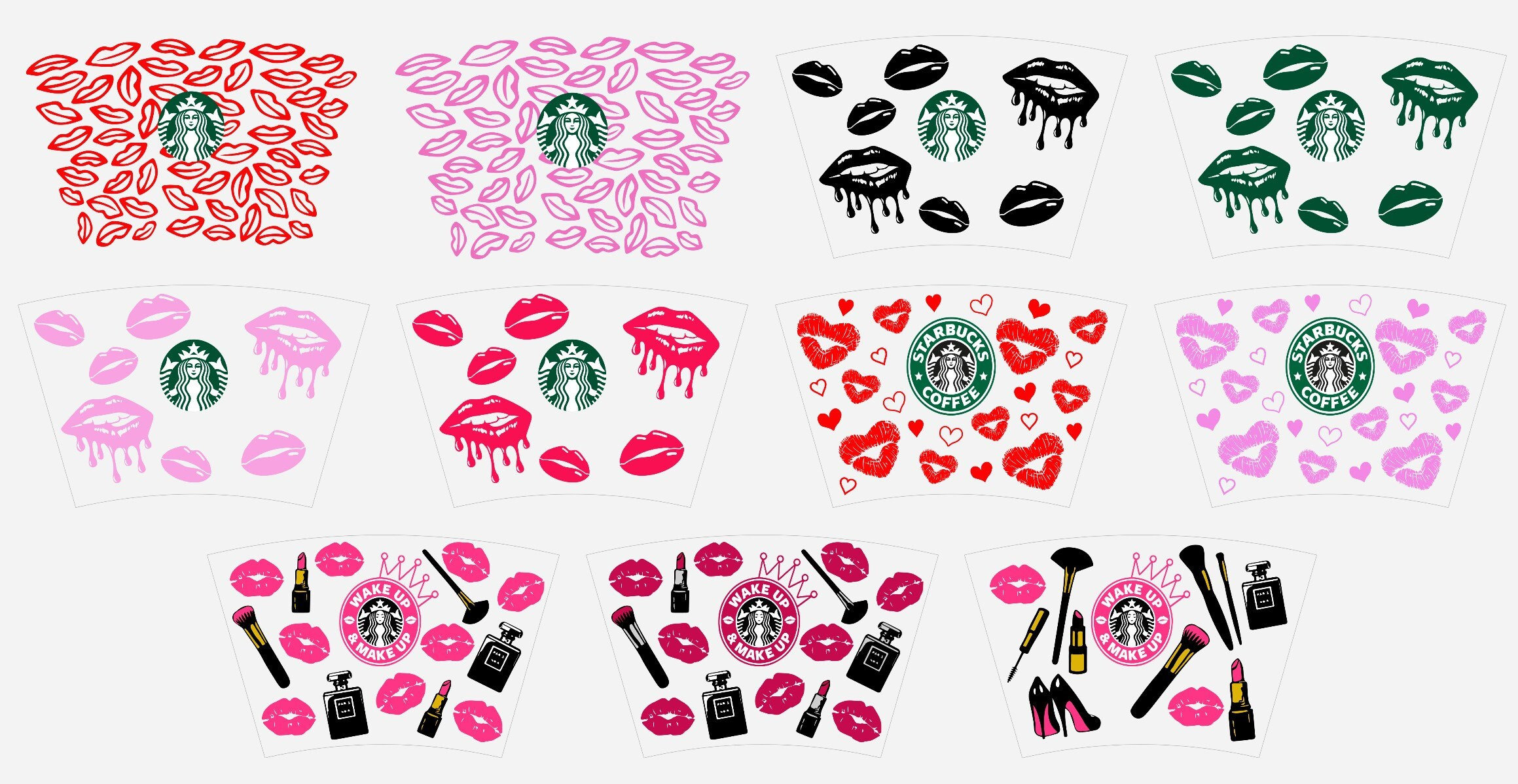 Starbucks Logo Template Svg Starbucks Full Wrap Template Svg - Etsy Canada