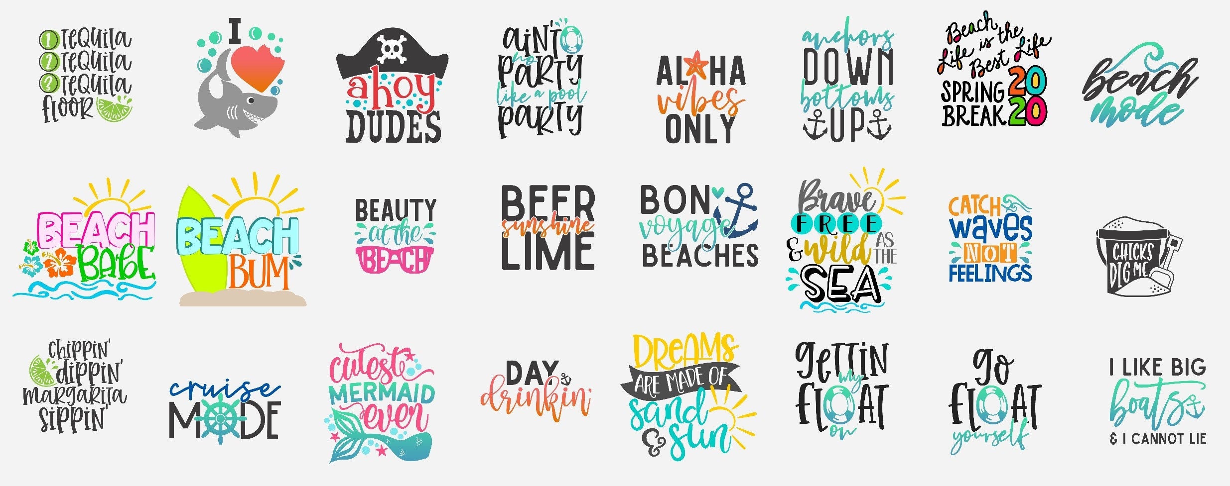 Spring Break Bundle Svg, Spring Break Svg, Spring Break Svg, Spring ...