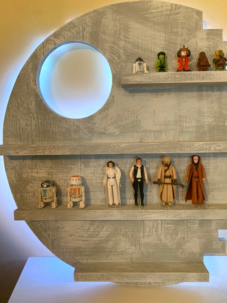 Custom Star Wars Death Star Wall Display With LED Lights for | Etsy