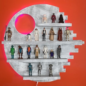 Custom Death Star Wall Display Shelf Backlit With Remote Controlled LED ...
