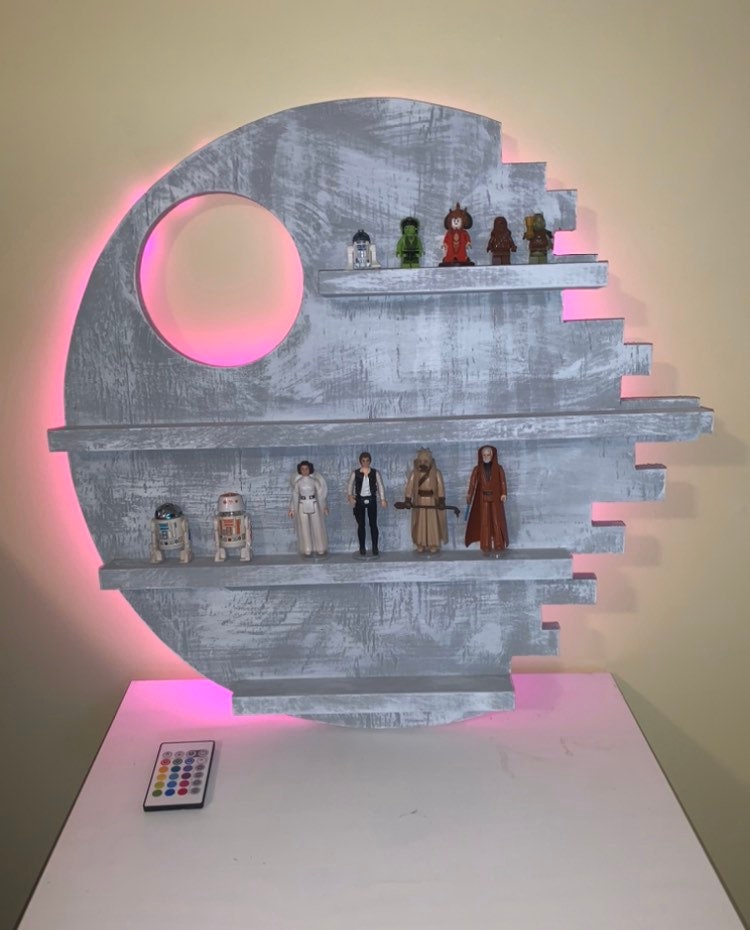 Custom Death Star Wall Display Shelf Backlit With Remote - Etsy