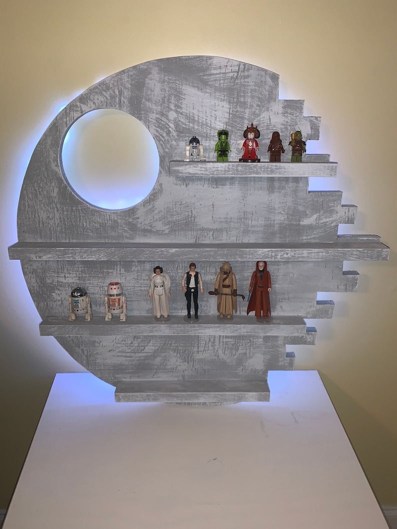 Custom Star Wars Death Star Wall Display With LED Lights for | Etsy