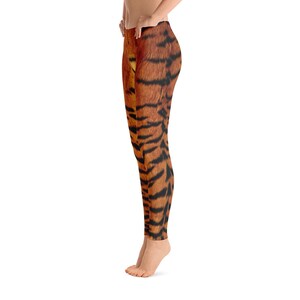 Leggings for Women, Tiger Fur Design, Custom Print Handmade - Etsy