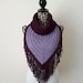 Buy Purple Winter Scarf Womens Winter Scarf, Winter Wraps, Mens Scarves ...