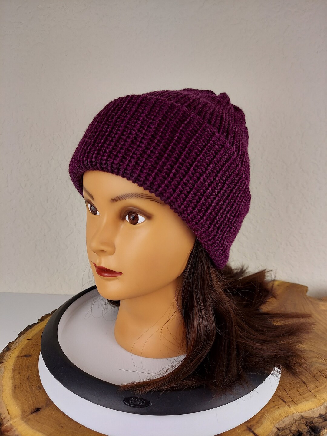 Purple Winter Hat Purple Winter Beanie Winter Hats Womens - Etsy