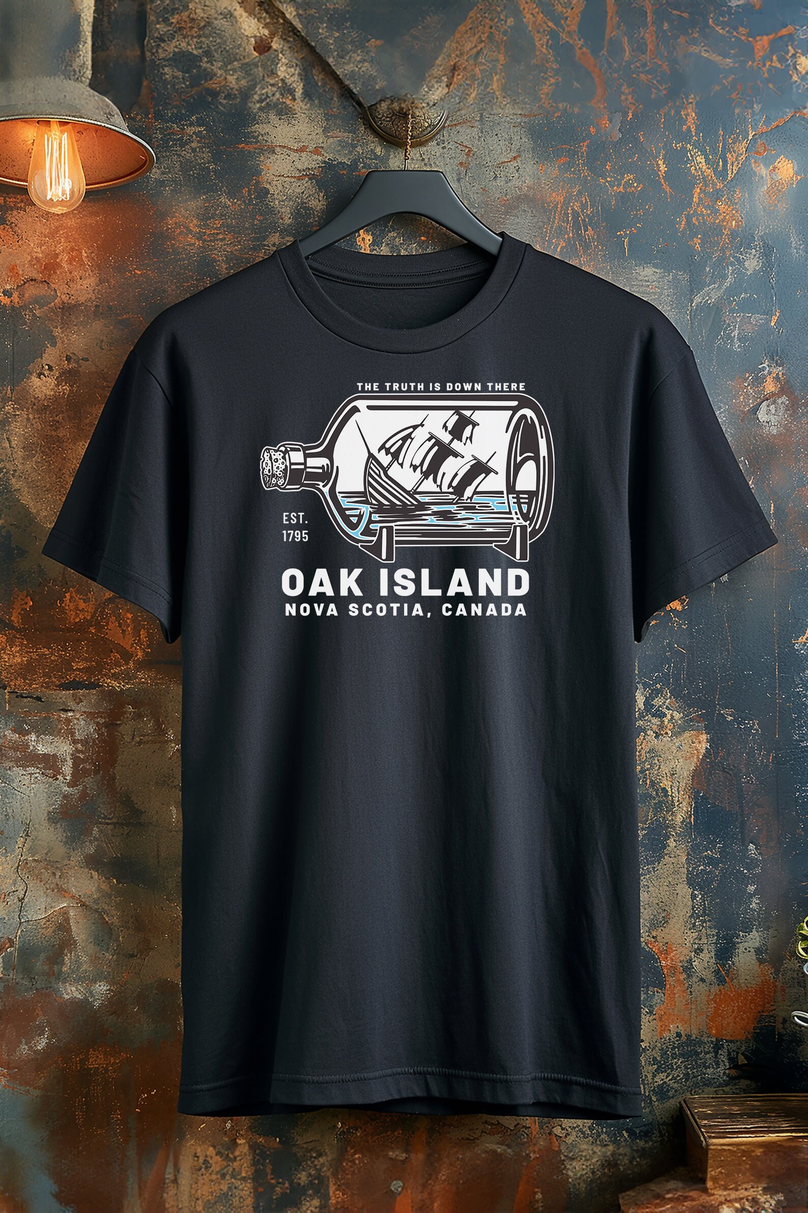 Oak Island Swamp Sinking Ship Templar Knights Treasure Free Masons Gift ...