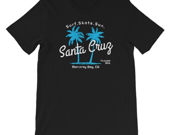 Santa Cruz California Vinate Cali Palm Surf & Skate - Etsy