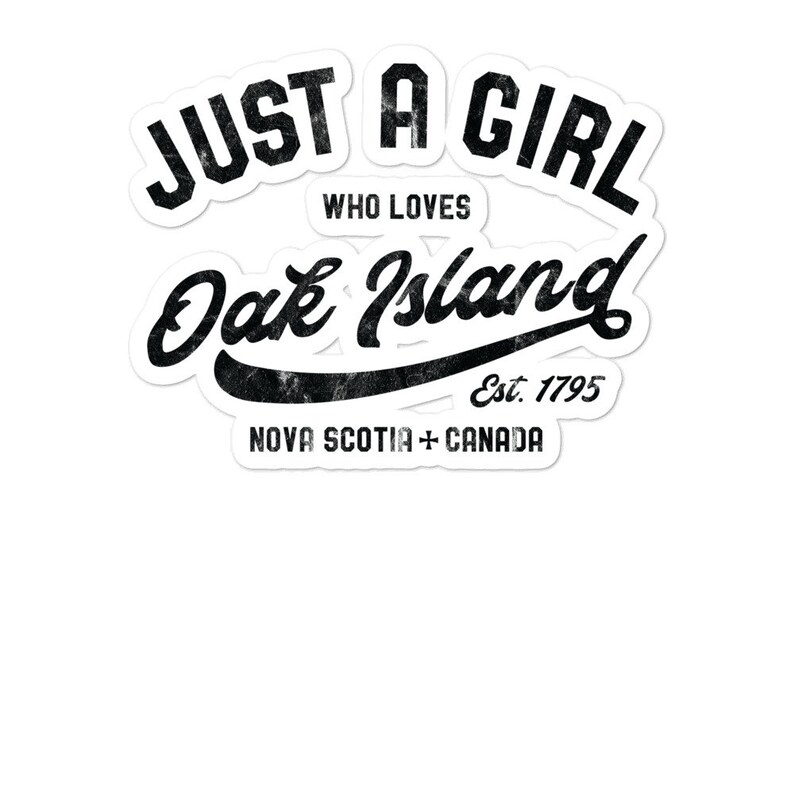 Oak Island Just A Girl Womens Vintage Templar Knight Gift Sticker Bobby ...