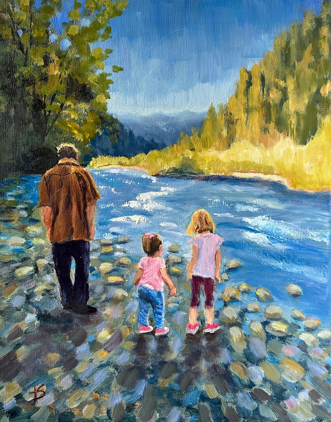 Autumn River Painting, Giclee Prints by T. Sutton Art, Indian Summer at ...