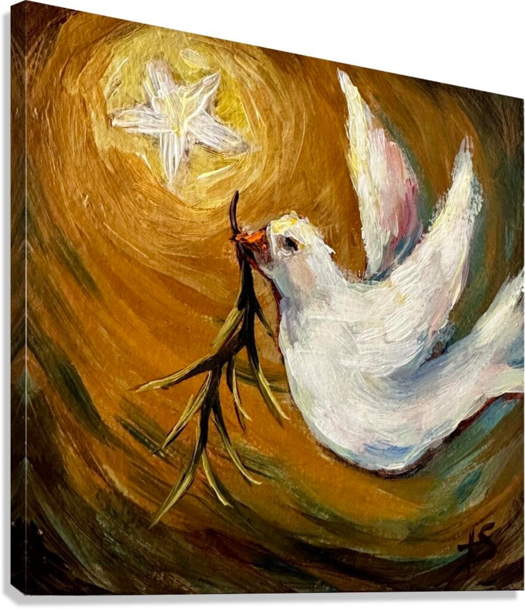 Peace Dove, Giclee Prints From Original Painting by T Sutton. Christmas ...
