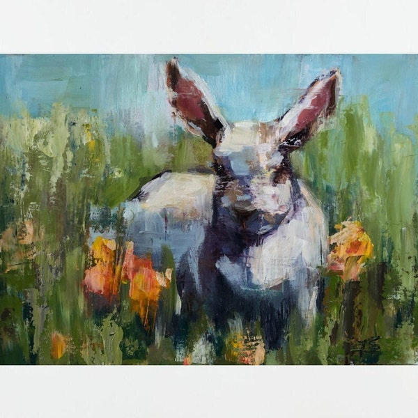 Abstract Bunny - Etsy