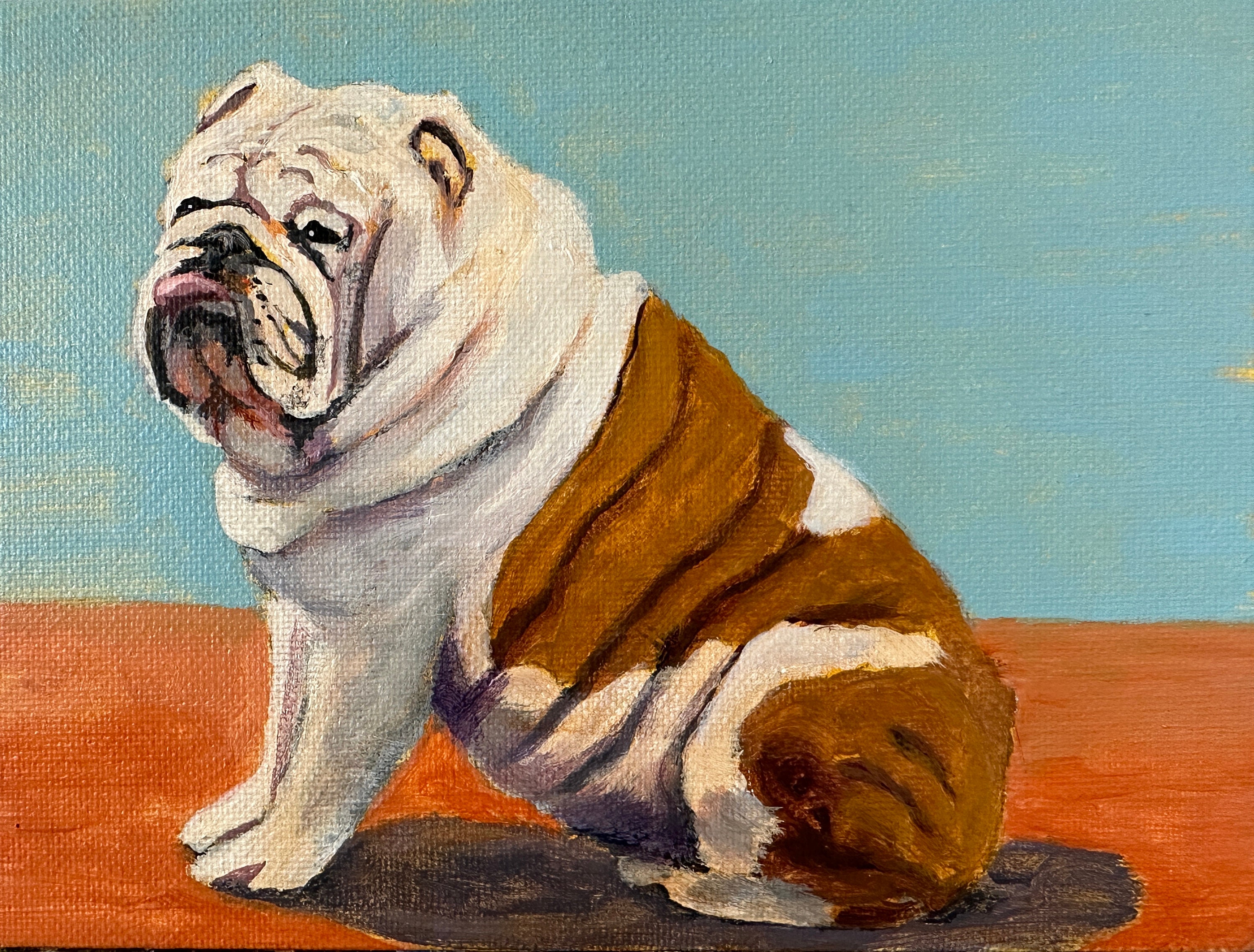 English Bulldog Painting
