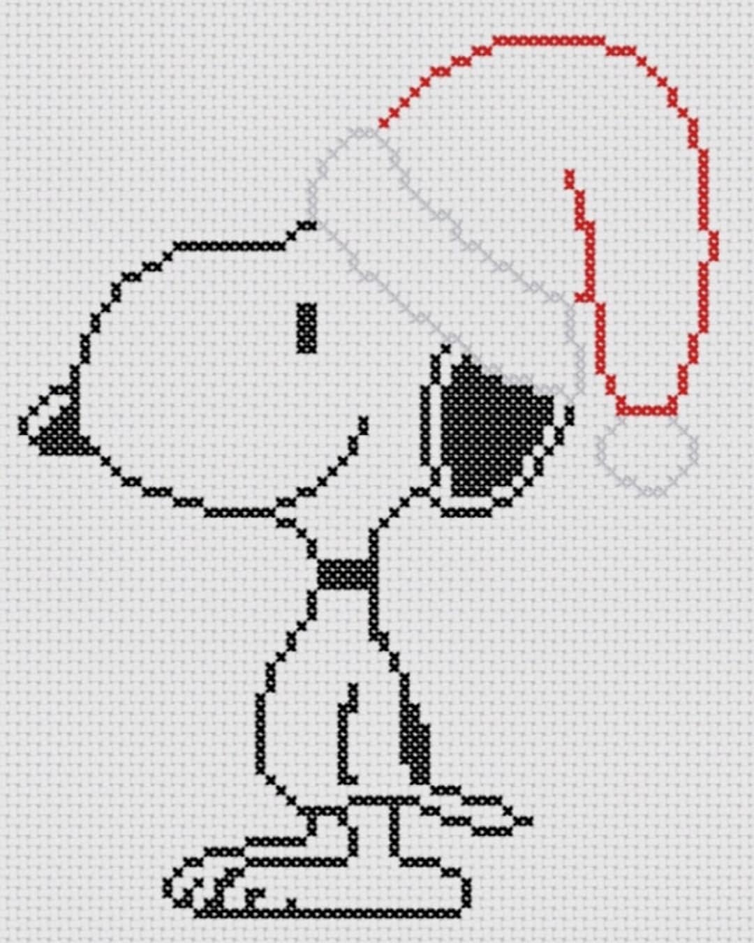 Christmas Snoopy Cross Stitch Pattern - Etsy
