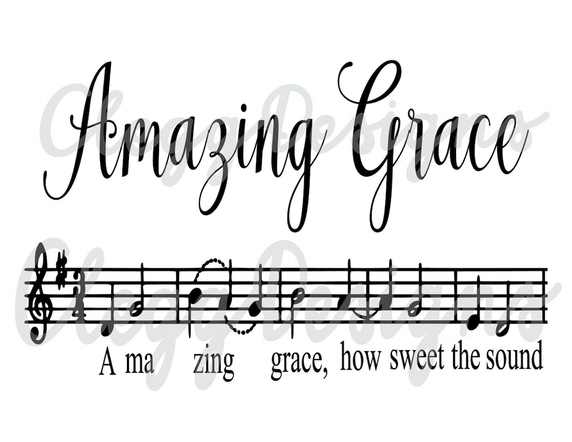 Amazing Grace Digital Cut File / SVG / Inspirational / Silhouette ...