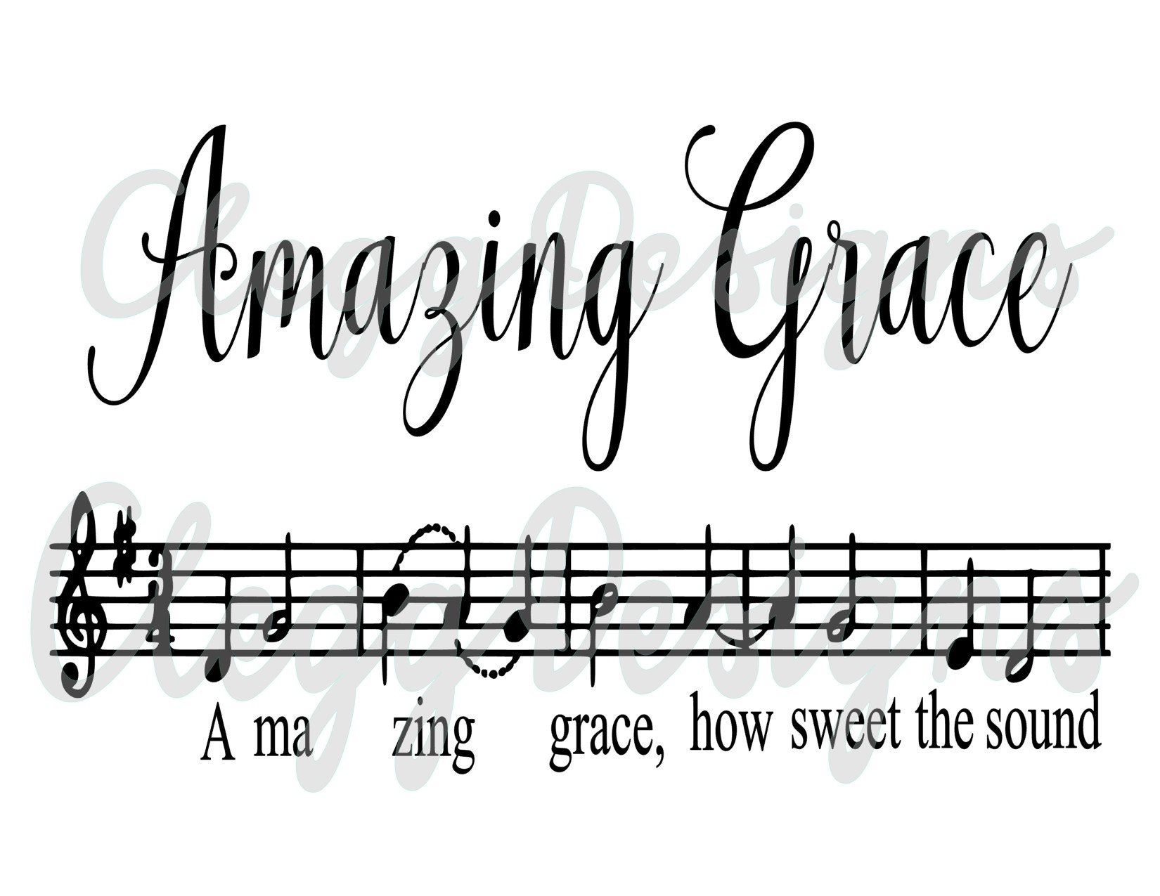 Amazing Grace Digital Cut File / SVG / Inspirational / - Etsy Canada