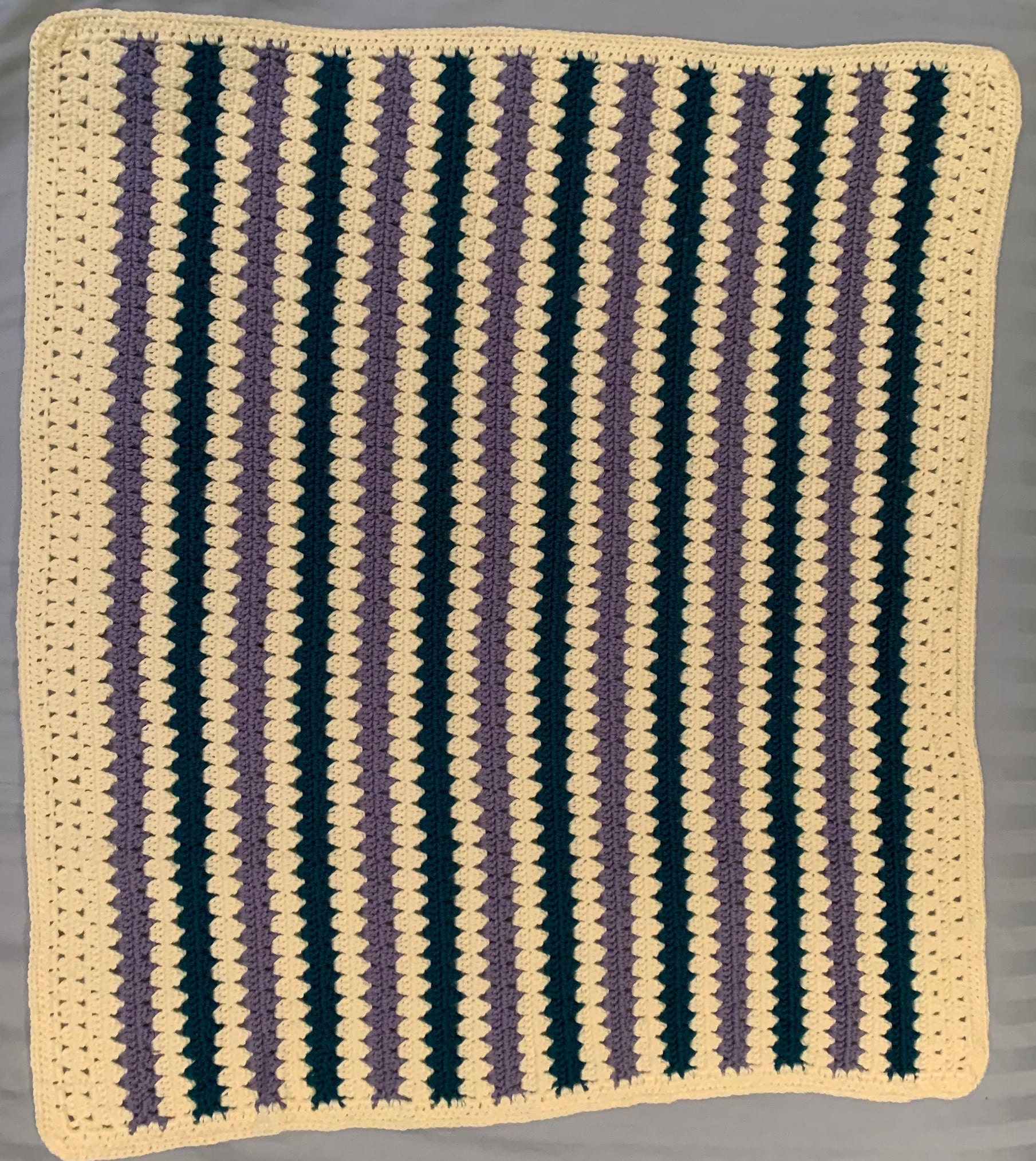 Multi-colored Baby Blanket - Etsy