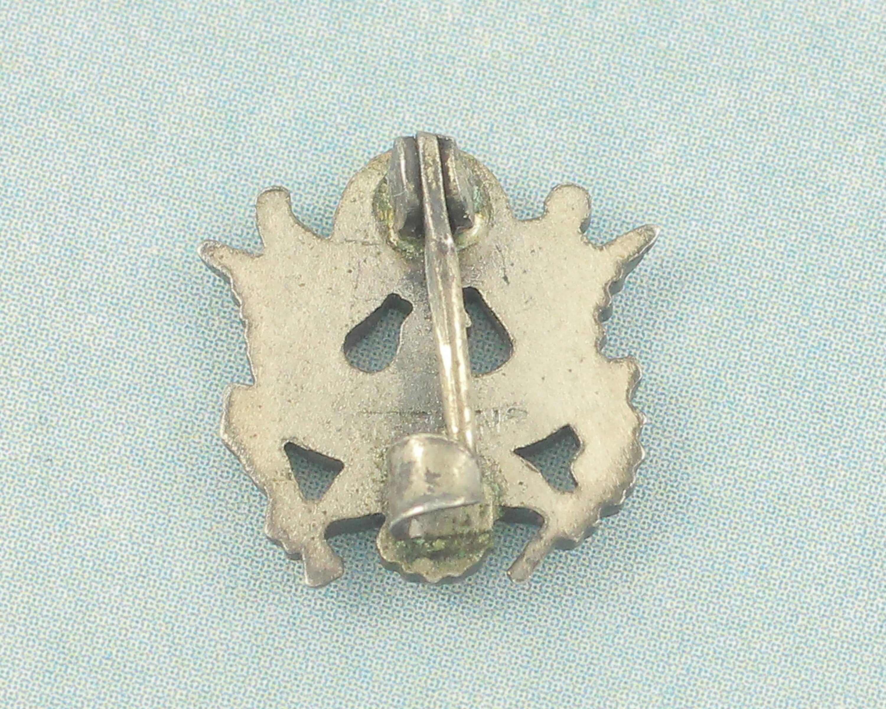 Vintage US Military Eagle Sterling Enamel Lapel Pin, Vintage Sterling ...