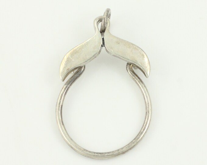 Vintage James Avery Whale Tale Charm Holder Sterling Silver, Avery 925 ...
