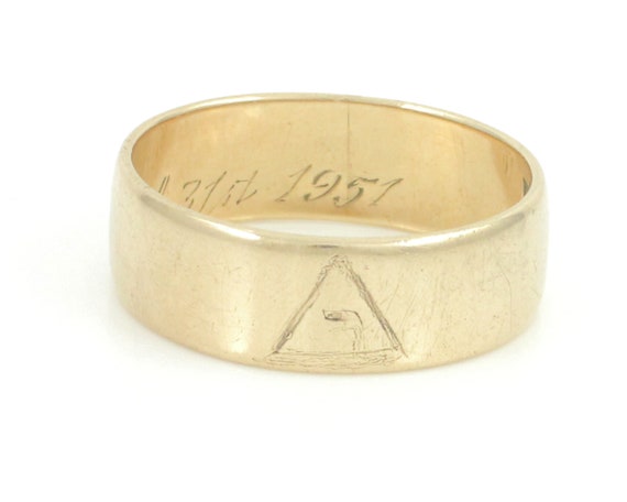 Vintage 14th Degree Scottish Rite Ring 10K Yellow Gold - Etsy