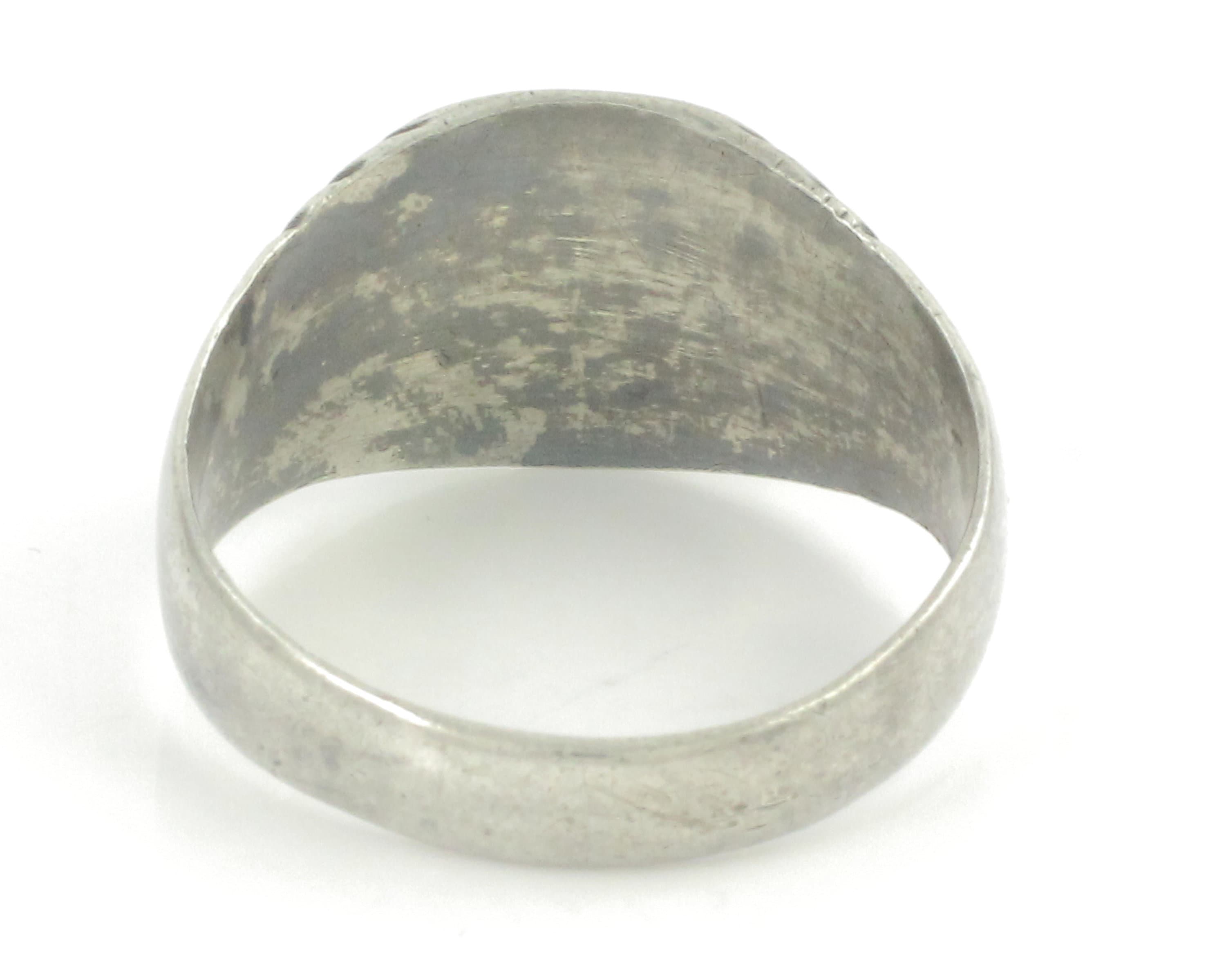 Vintage 1945 WWII Philippines Army Trench Art Ring, WWII Militaria Hand ...