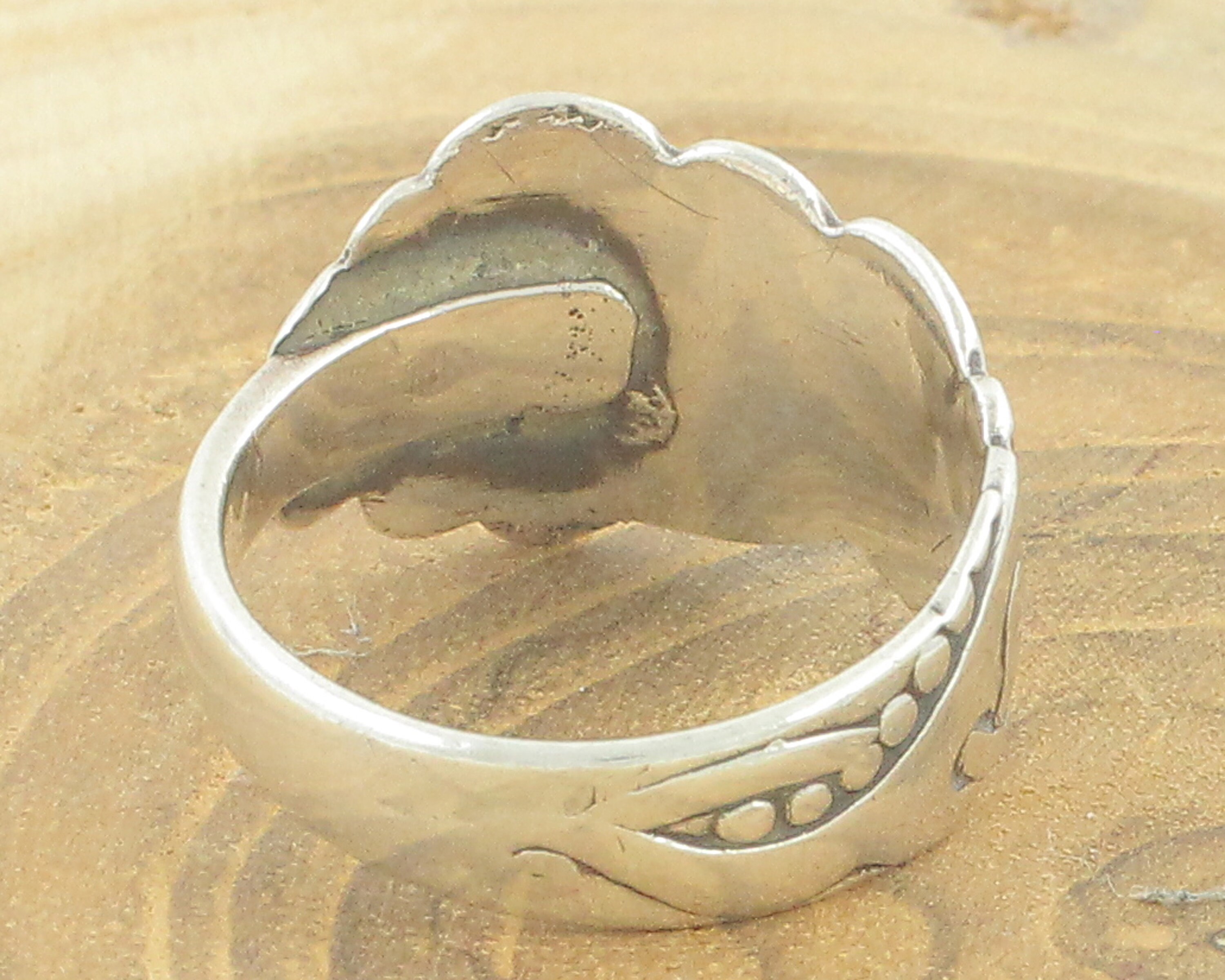 Vintage Sterling Spoon Ring - Danish Silver Art Nouveau - Made in ...