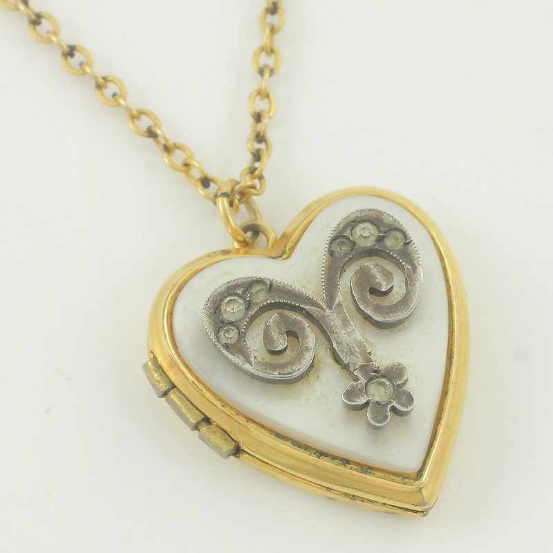 Vintage Heart Locket - Etsy