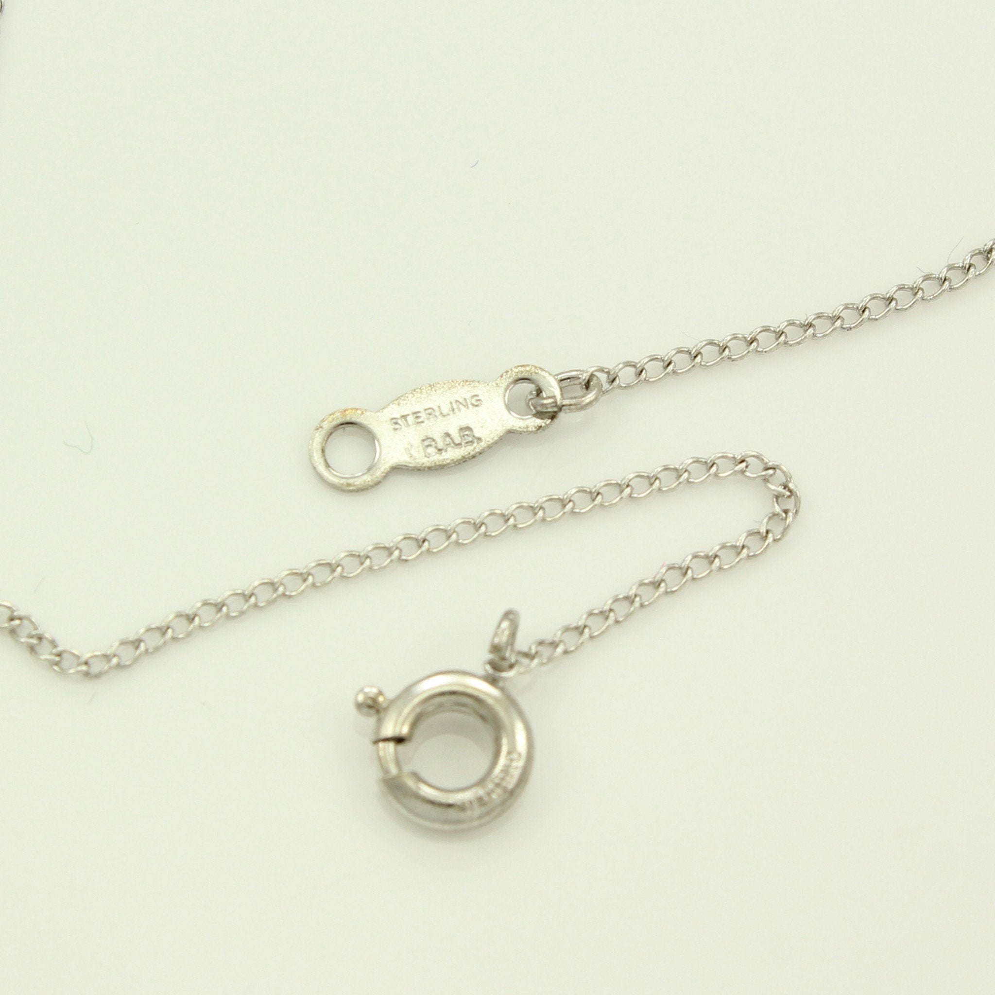 Sterling Monogram Necklace - Vintage Ballou Silver Engravable Oval Disk ...