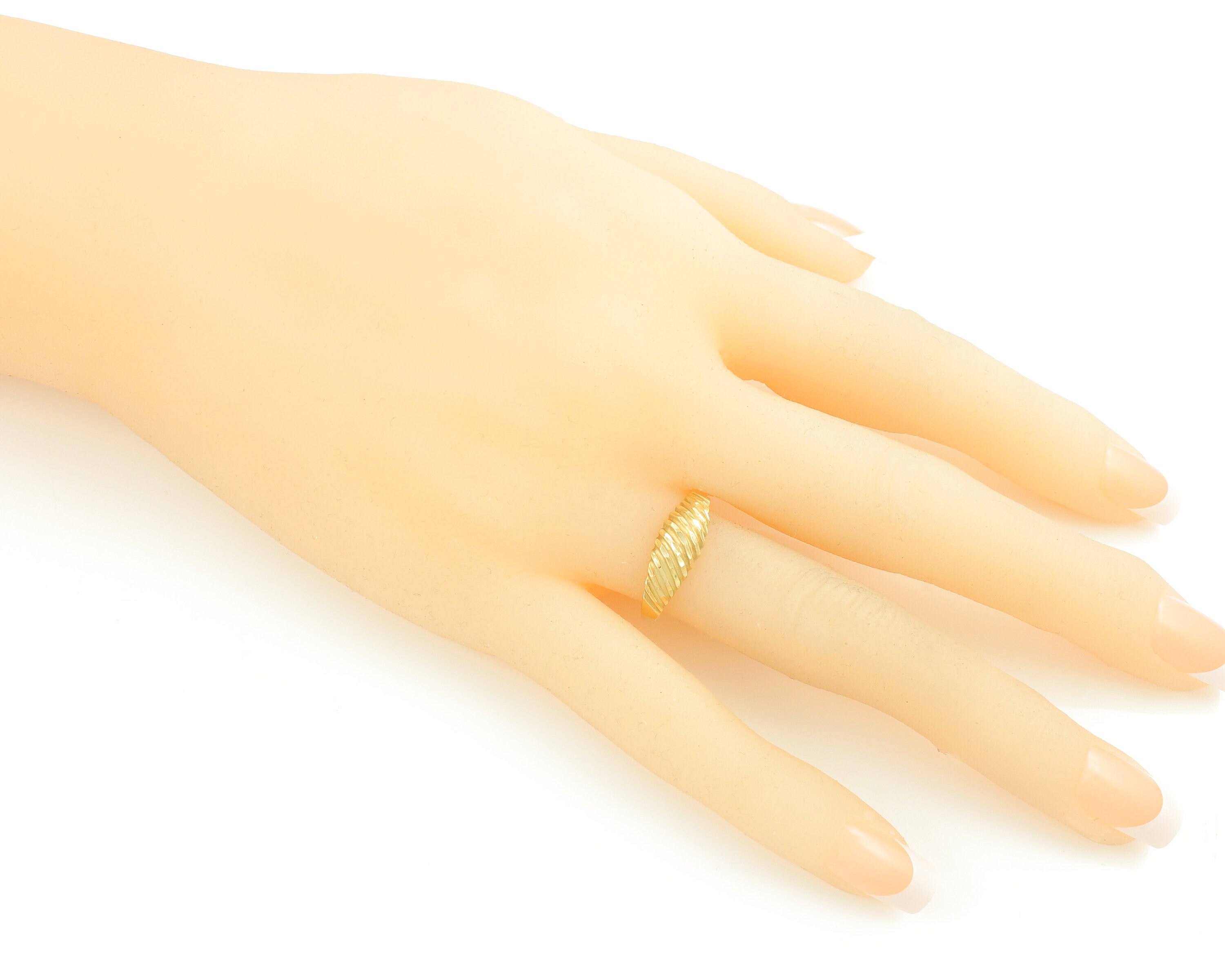 Vintage 10K Small Dome Ring, 1990s 10K Dome Ring Size 7, Dainty 10K ...